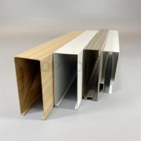 China Custom Bending Aluminum Suspended Baffle Strip Curved Ceiling Tiles for sale