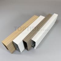 China Custom Bending Aluminum Suspended Baffle Strip Curved Ceiling Tiles for sale