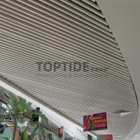 China Deco Aluminum Extruded Baffle Profile Pop Suspended Metal Aluminium Linear Ceiling for sale