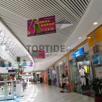 China Deco Aluminum Extruded Baffle Profile Pop Suspended Metal Aluminium Linear Ceiling for sale