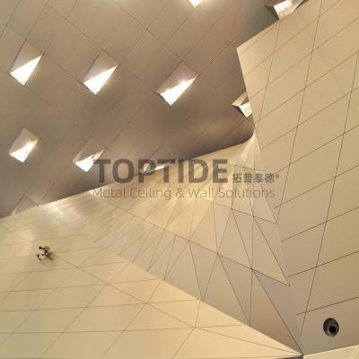 China 60x60cm Aluminum Wall Board Square Metal Ceiling Tiles for sale