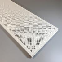 China Exhibition Hall Or Airport Customized Irregular Shapes Perforated Aluminum Acoustic Ceiling Panel for sale