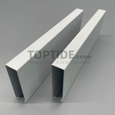 China Golden Linear Ceiling Panels Suspended False U Shaped Metal Drop Ceiling for sale