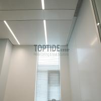 China Fire Proof Interior Decorative Polyester Fiber Sound Proof Acoustic T Bar Ceiling Panels for sale