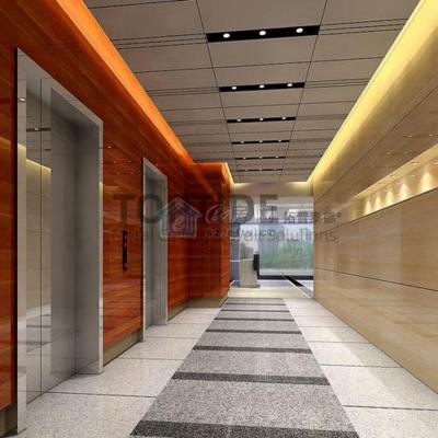 China Modern Indoor Perforated Decorative Materials Aluminum False Drop Ceiling Cross Tee for sale