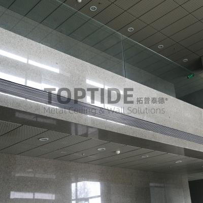 China Decoration Perforated Lay in Ceiling System Aluminum Cross T Ceiling Grid for sale
