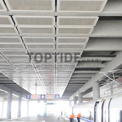 China Hot Dipped Galvanzied Steel Grating Ceiling Interior Wire Mesh For Ceiling for sale