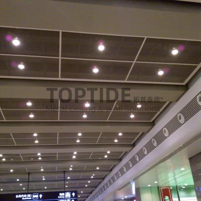 China Moisture-Proof High Quality Expanded Aluminium Wire Mesh Grid False Ceiling for sale