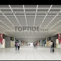 China Aluminum Wire Design Mesh Metal Drop Ceiling Tiles For Interior Office Decoration for sale