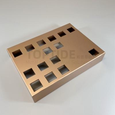China Commercial Building 0.8mm Thick Metal Panel Facade Aluminum Facade Cladding for sale