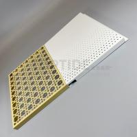China 1.2mm Thick Acoustic False Ceiling Tiles Exterior Perforated Aluminium Wall Cladding for sale