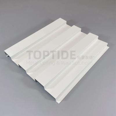 China 3.0mm Wooden Aluminum Decorative Panel Polyester CTC Powder Coating Wall Covering for sale