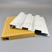 China Right Edge Exterior Curtain Wall Facade Fire Retardant Fluted Aluminium Wall Covering for sale