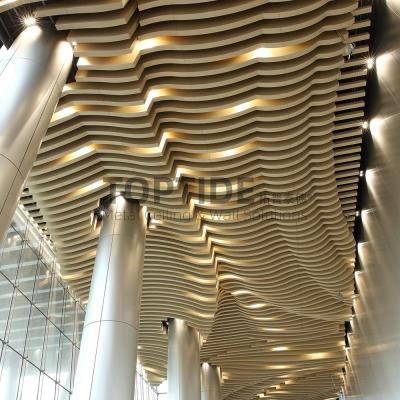 China Aluminum Twisted Wave Metal Panel Interior/Exterior Decorative Wall Cladding for sale