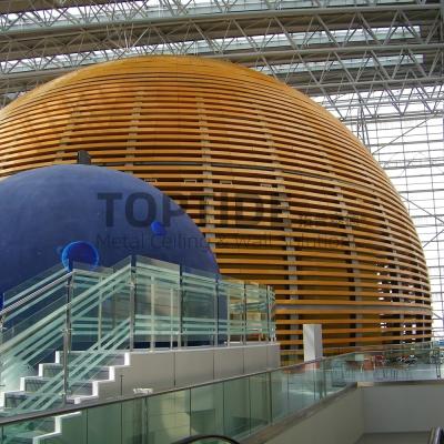 China Airport Decorative Ceiling Board Railway Station Aluminium Profile Wall for sale
