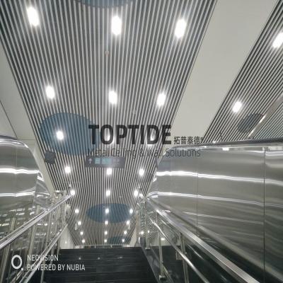 China Cheap Decorative Aluminum Baffle Ceiling Tile Strip Suspended Drop Ceiling Column Wrap Material for sale