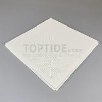 China Commercial CTC Certification Acoustical 2x2 Lay In Ceiling System Perforated Metal Ceiling for sale