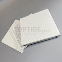China Suspended Square 600mm Decorative Drop Ceiling Tiles Soundproofing Metal for sale