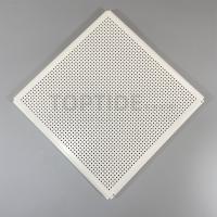 China Suspended Square 600mm Decorative Drop Ceiling Tiles Soundproofing Metal for sale