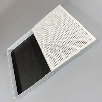 China Non Flammable 600×600 Perforated Aluminium Panels Facade Acoustic Ceiling Board For Airport for sale