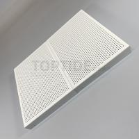 China Non Flammable 600×600 Perforated Aluminium Panels Facade Acoustic Ceiling Board For Airport for sale