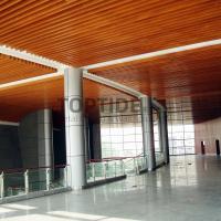 China Polyester Precoat 1.5mm Aluminium Baffle Ceiling With SoundTex Fleece Decorative Acoustic Ceiling Tiles for sale