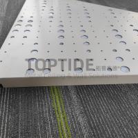 China Aluminum Metal Acoustic False Ceiling Tiles Perforated Panel With LED Lighting for sale
