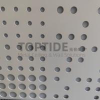 China Irregular Perforated Laser Cut Aluminium Acoustic Ceiling Panel Metal Suspended Decorative for sale