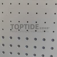 China Irregular Perforated Laser Cut Aluminium Acoustic Ceiling Panel Metal Suspended Decorative for sale