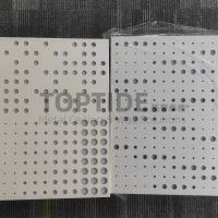 China Irregular Perforated Laser Cut Aluminium Acoustic Ceiling Panel Metal Suspended Decorative for sale