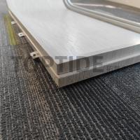 China Solid Panels False Aluminum Metal Ceiling 0.6mm Thick RAL9016 Traffic White for sale