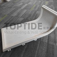 China Solid Panels False Aluminum Metal Ceiling 0.6mm Thick RAL9016 Traffic White for sale