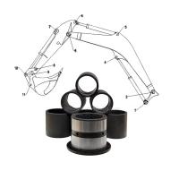China Customized Excavator Bucket Bushing with Compressive Strength ≥1000MPa for sale