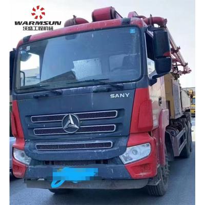 China 2022 SANY Used Concrete Pump Truck 43 Meters Now 29000 kg Support on-site inspection for sale
