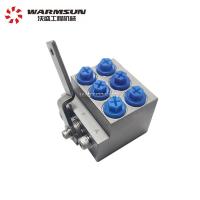China Wearproof Hydraulic 6 Way Manual Reversing stop Valve For SANY Excavator for sale