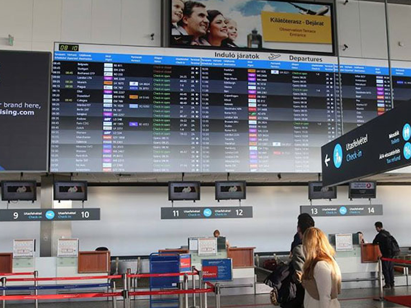 indoor airport led display