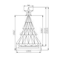 China P1.5 GOB Creative LED Display Christmas Tree Screen for Shopping Mall Stores Hotels for sale