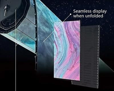 China Flexible LED Roll-Up Display P1.5, Space-Saving Design Conference ,Shows ,Theater for sale