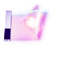 China P10 Transparent LED Film Display 2.5mm Ultra Thin Adhesive Screen for Glass Curtain Wall for sale