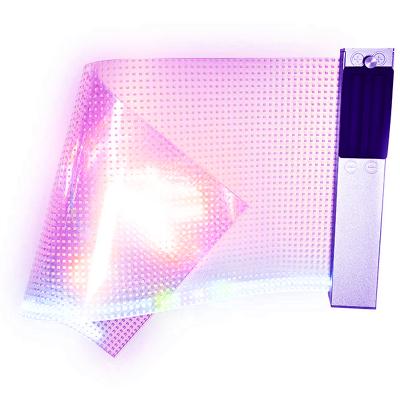 China Flexible Transparent LED Film Display 2.5mm Ultra Thin Self-Adhesive Curved Screen for Glass P4 P10 for sale