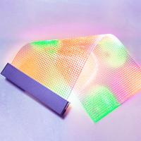 China p4 Flexible Transparent LED Film Screen for Retail Windows and Architectural Glass for sale