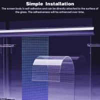 China P5 Transparent Flexible LED Film Screen for Glass 2.5mm Ultra Thin Bendable Self-Adhesive Display for sale