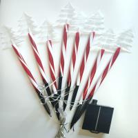 China Solar-powered Christmas star snowflake pendant walking stick lamp holder Christmas scene candy walking stick lamp string light for sale