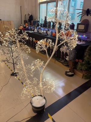 China Christmas tree with 5 dandelion ornaments, height 1.2M and 1.5M, ironwork LED lights, 3M extension cord for sale