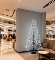 China Simulated wire Christmas tree - suitable for holiday home decoration. Copper wire LED tree lights of various heights for Christmas parties. for sale