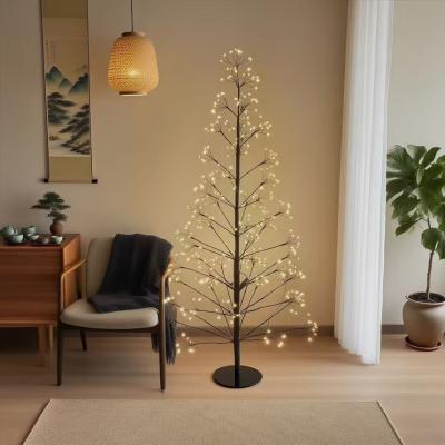 China Simulated wire Christmas tree - suitable for holiday home decoration. Copper wire LED tree lights of various heights for Christmas parties. for sale