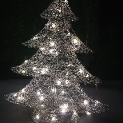 China Seven-color Christmas Tree Decoration LED Copper Wire Light String, European-style Street Stall Light, New Style Festival LED Christmas Tree Light. for sale
