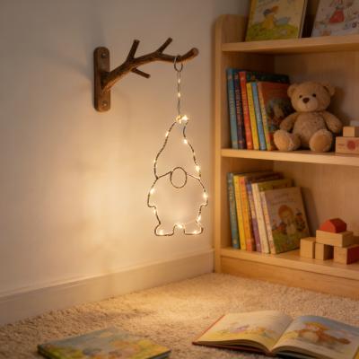 China PP Plastic Battery Case Iron Art Decorative Lights with Batteries Featuring Contact Stopper Suitable for Indoor Outdoor for sale