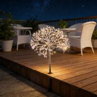 China Jeweled Star-Shaped Garden Stake, 18in, ETL Certified, 3V 1A Outdoor Adapter, Colorful Light, Eco-Friendly & Energy-Saving, Indoor & Outdoor Use for Street/Commercial/Party Decor, MOQ 500 Pcs for sale