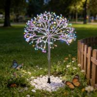 China Jeweled Star-Shaped Garden Stake, 18in, ETL Certified, 3V 1A Outdoor Adapter, Colorful Light, Eco-Friendly & Energy-Saving, Indoor & Outdoor Use for Street/Commercial/Party Decor, MOQ 500 Pcs for sale